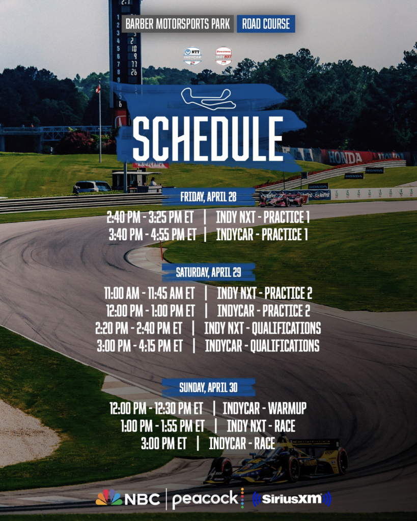 Get Ready for the Indy NXT race at Barber Motorsports Park! - ECCO